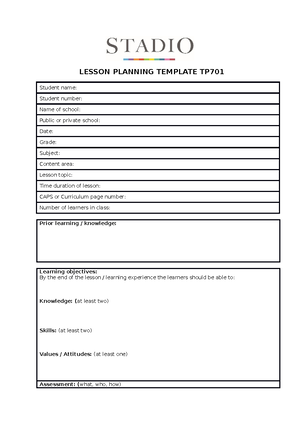 LO- Peer pressure Lesson Plan - ASSIGNMENT 1: LESSON PLANNING ...