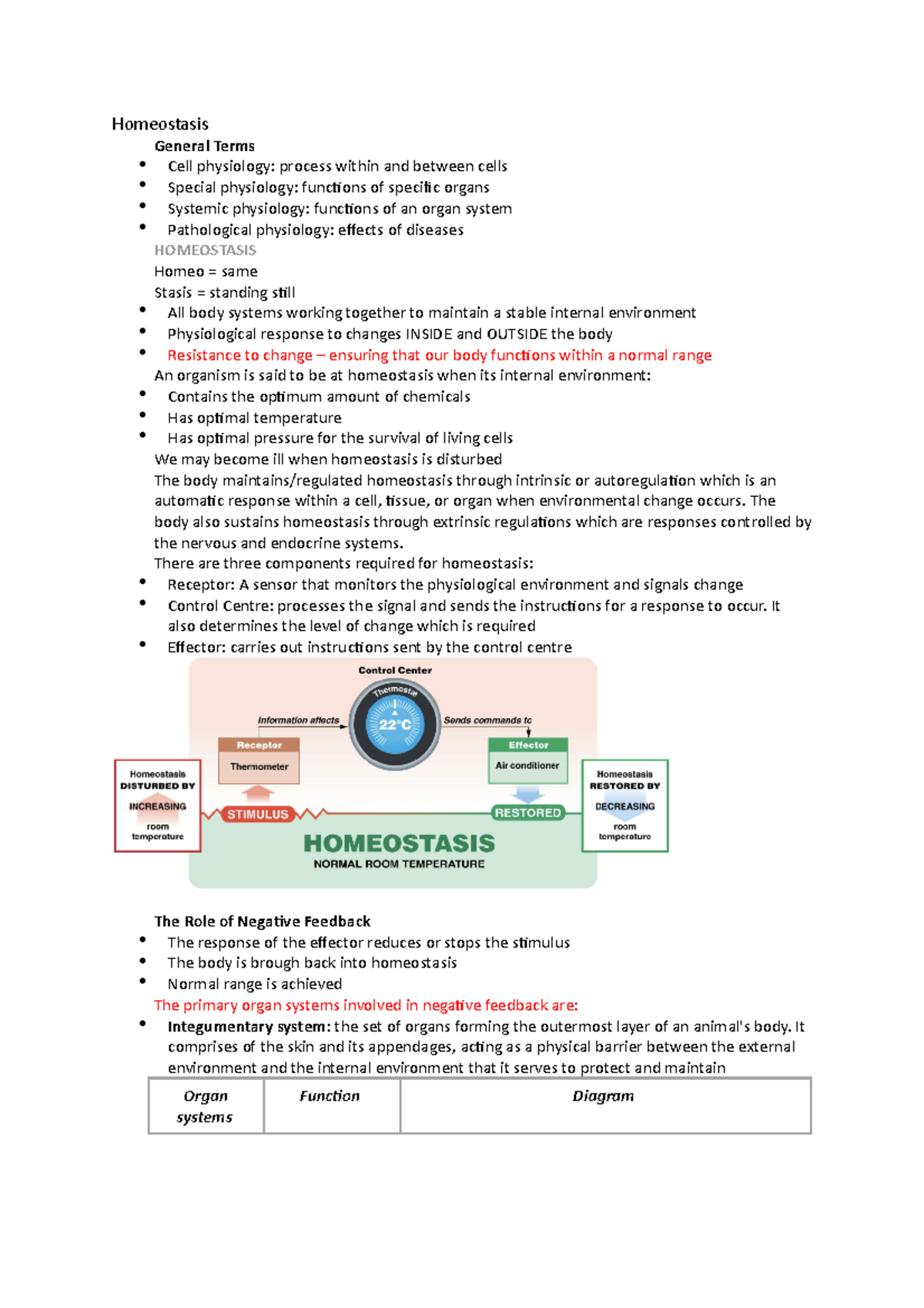 Homeostasis - The body also sustains homeostasis through extrinsic ...