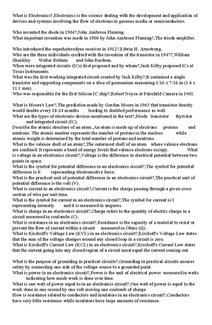 C1 Print - THIS IS INFORMATIVE - INTRODUCTION TO ELECTRONICS CIRCUIT ...