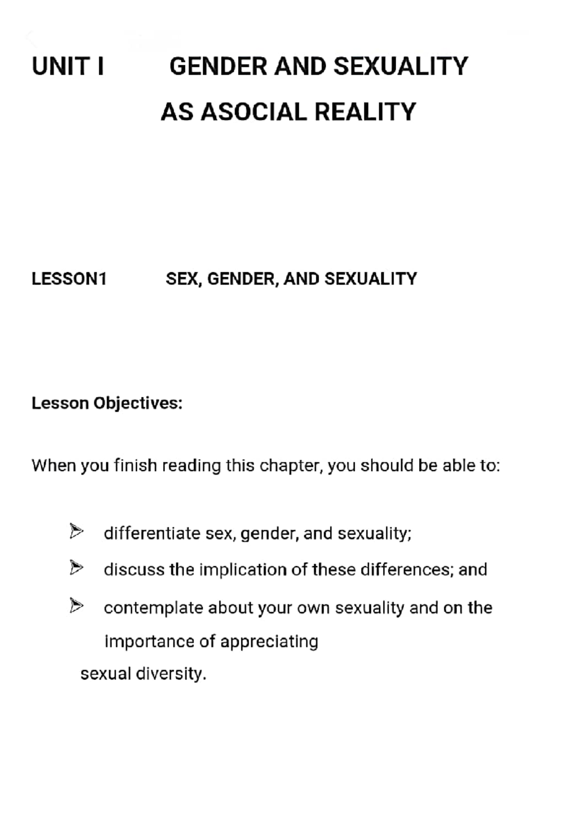 Socsci 2 - pls read - Gender and Society - Studocu