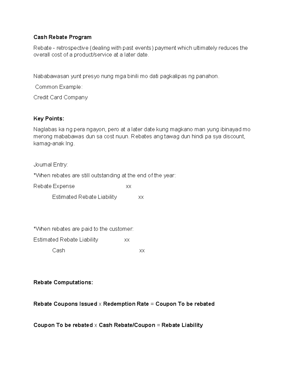 CASH Rebate Program & CASH Discount Coupon - Cash Rebate Program Rebate ...