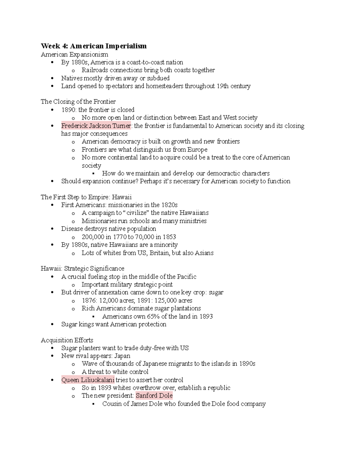 AMH2020: American Imperialism - Week 4: American Imperialism American ...