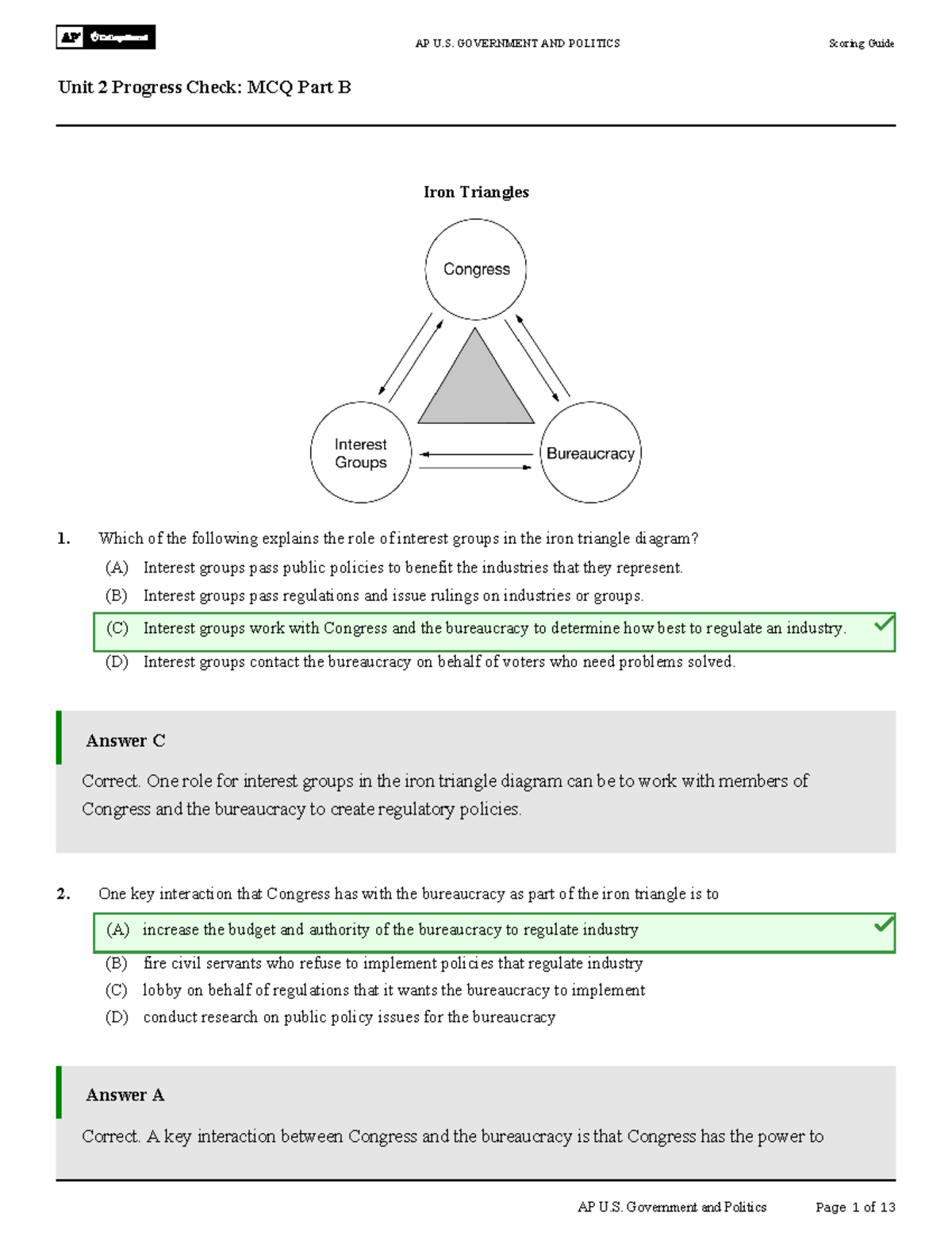 SG Unit2Progress Check MCQPart B 6717bbb25551 b7 - Iron Triangles Which ...