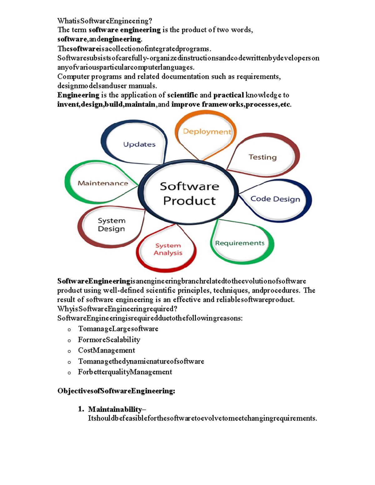 Software engineering unit 1 - WhatisSoftwareEngineering? The term software engineering is the ...