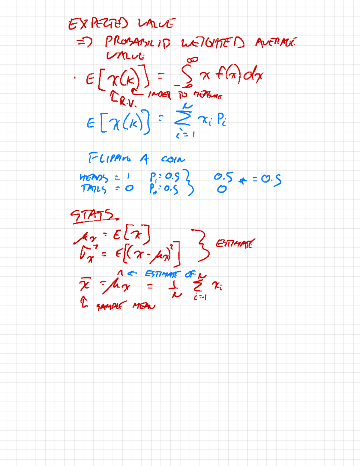 Whiteboard notes 04-15-20 - EXPECTED LARUE PROBABILITY WEIGHTED AVERAGE ...