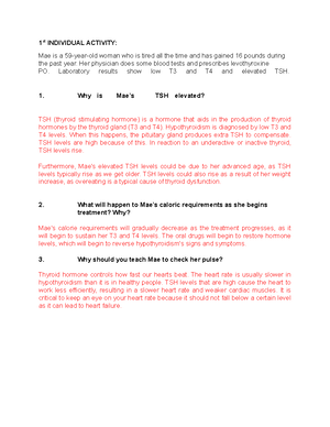 Endocrine - 2nd Individual Activity - 2 ND INDIVIDUAL ACTIVITY CRITICAL ...