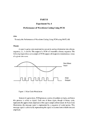 Expt 6 Eye Diagram Matlab - Experiment No. 6 Eye Diagram Aim: To plot ...