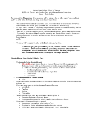 This is just an outline of the study guide - Nevada State College ...