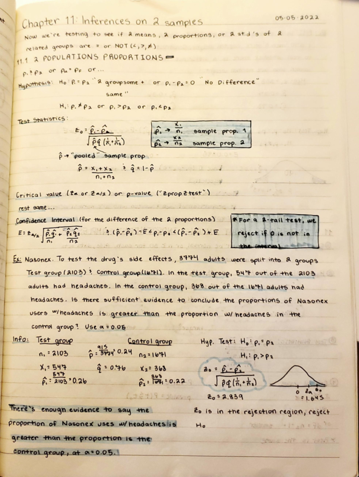 Chapter 11 Notes - MATH 050 - Studocu