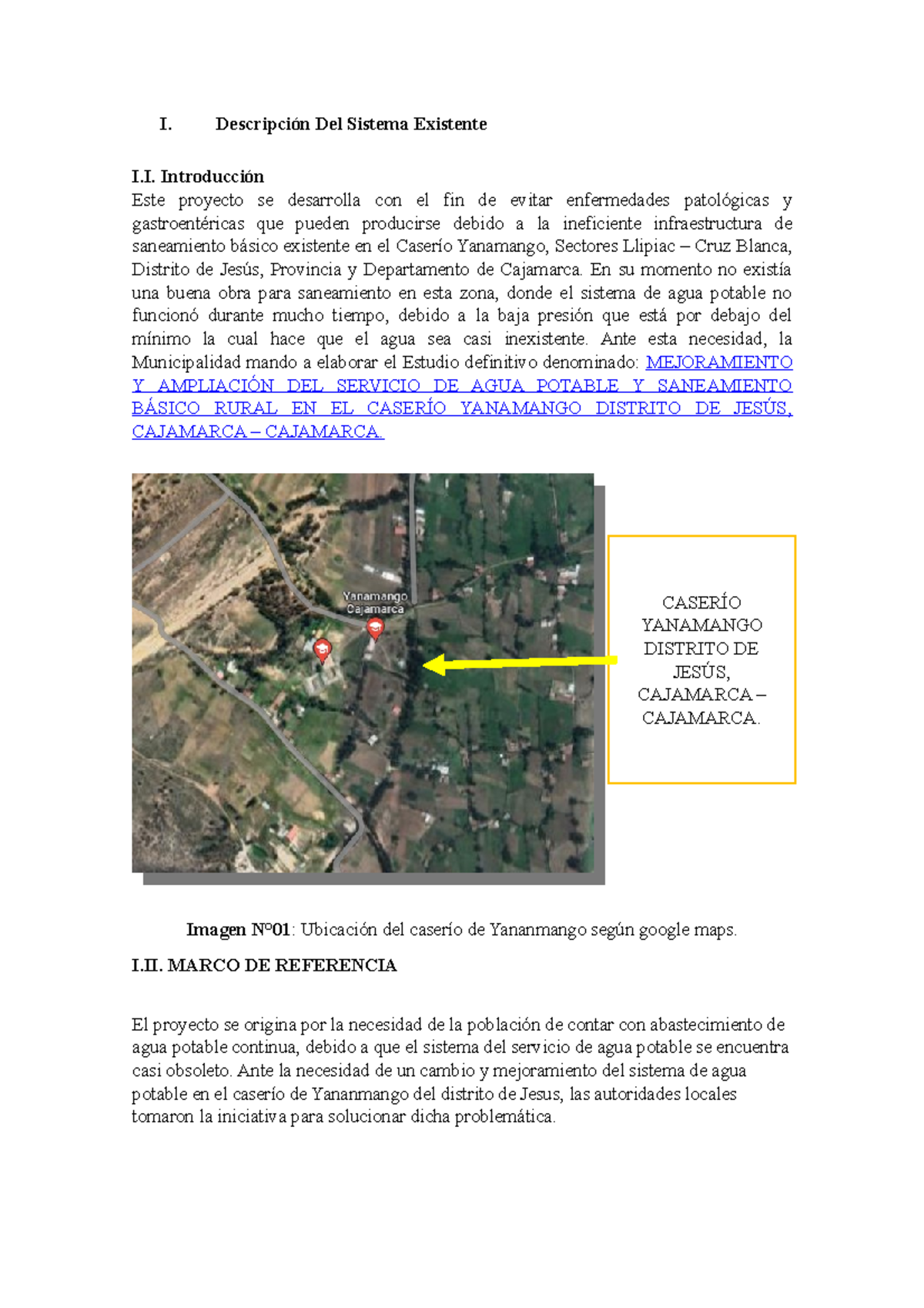 Descripción Del Sistema Existente - I. Descripción Del Sistema ...