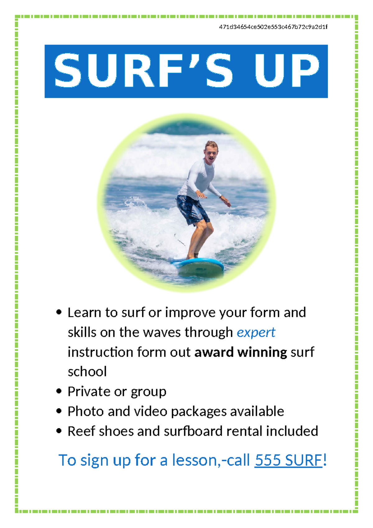 Output Word Module 1 Surf's Up March 2023 Nur Qamarina - office managemnt - - Studocu