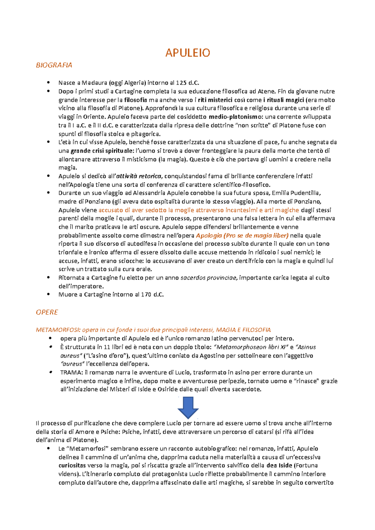 Apuleio - APULEIO BIOGRAFIA Nasce a Madaura (oggi Algeria) intorno al ...