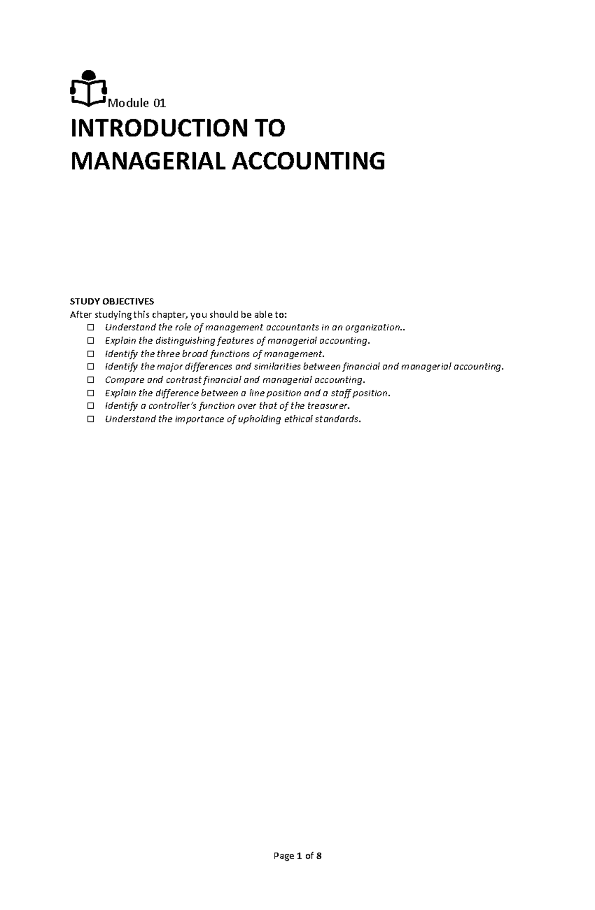 Introduction to Managerial Accounting - Warning: TT: undefined function ...
