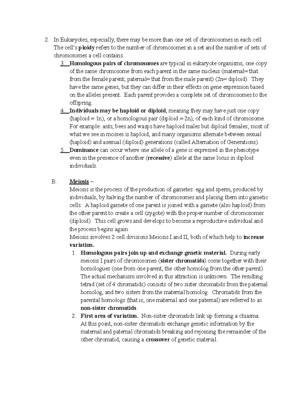 4-3 - Armstrong: Unit 1 - In Eukaryotes, especially, there may be more ...