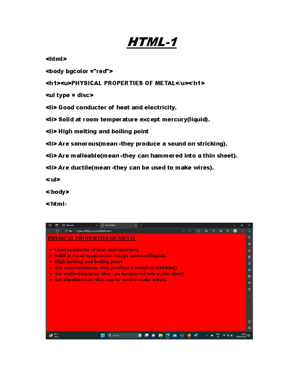 KRI - PHYSICAL PROPERTIES OF - Studocu