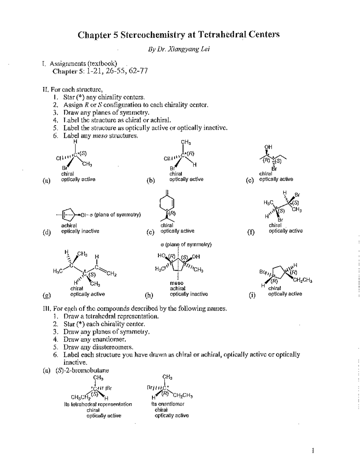 Ch. 5 Key - exercises with answers - CHEM 3311 - Studocu