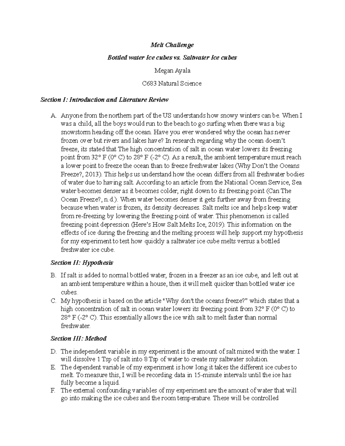 Melt Challenge - experiment - Melt Challenge Bottled water Ice cubes vs ...