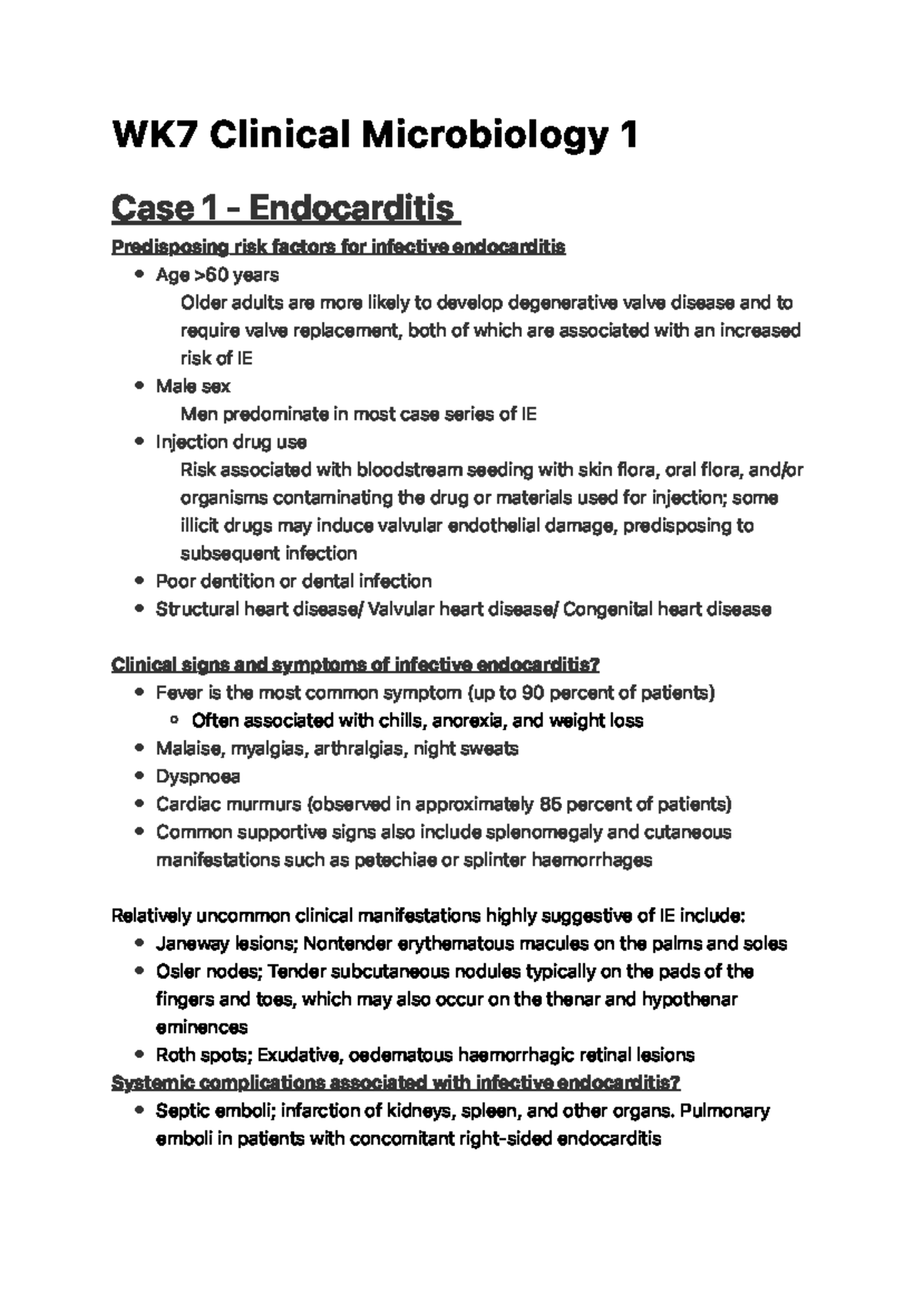 WK7 Clinical Microbiology 1 - W K 7 C l i n i c a l M i c ro b i o l o ...