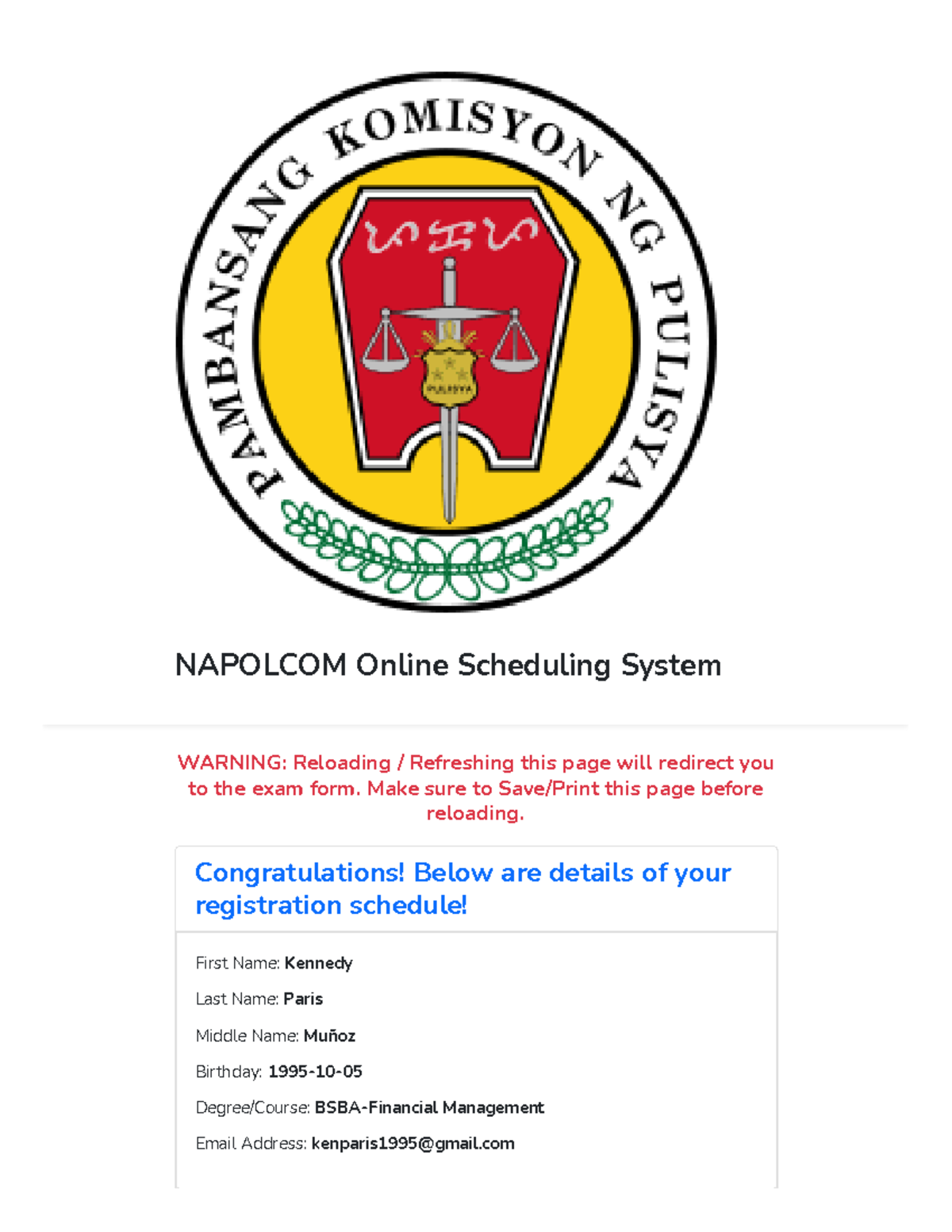 PNP Napolcom Exam App - Criminology - WARNING: Reloading / Refreshing ...