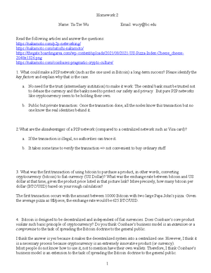 Homework 05 - Fintech - Homework 5 Name: Ya-Tse Wu__ Email: wucy@bc_ Due: February 28 Please ...