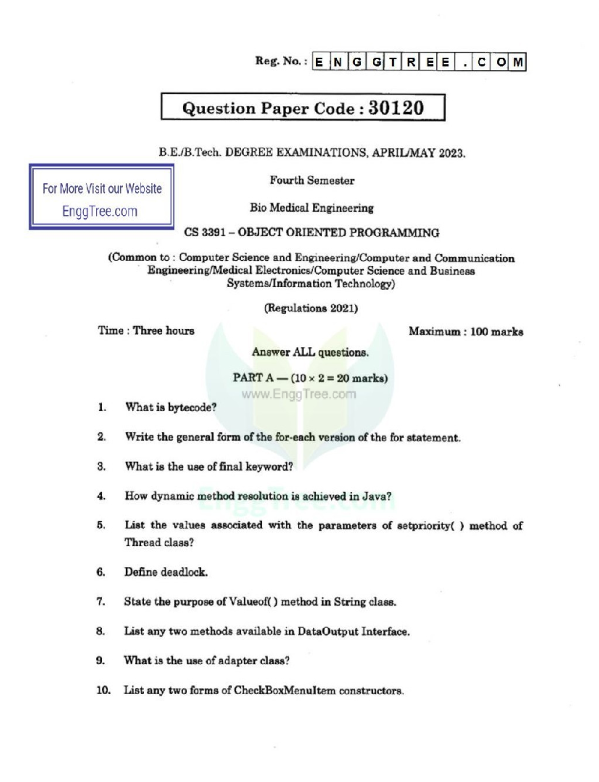 CS3391-Apr-May-2023-Question-Paper-Download - Reg. No.: ENGGTREE ...