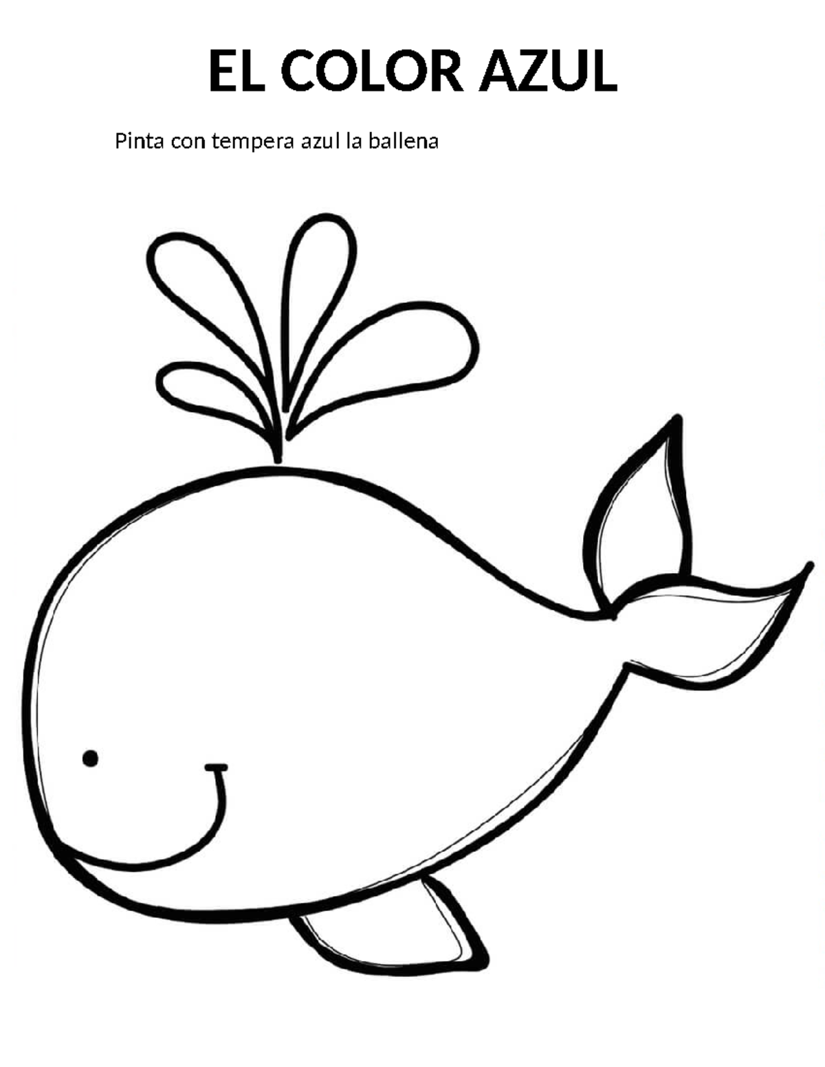 EL Color AZUL - matematicas - EL COLOR AZUL Pinta con tempera azul la ...