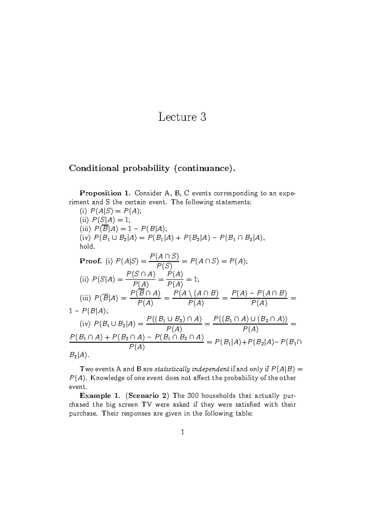 Conditional probability - Proposition 1. Consider A, B, C events ...