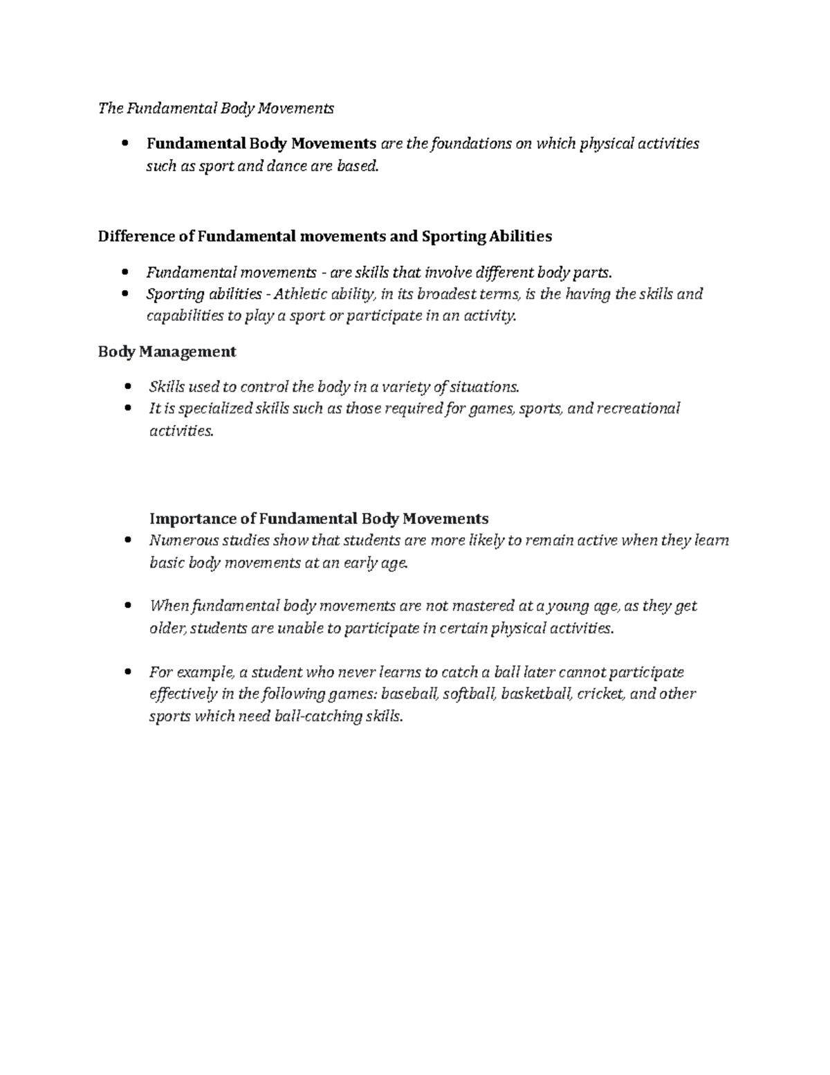 THE- Fundamental-BODY- Movementssssssss - The Fundamental Body ...