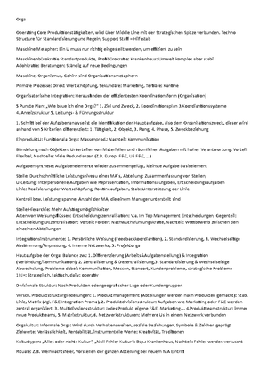 Market Based View mit Theorien - 2. Market Based View Die Grundlage der ...
