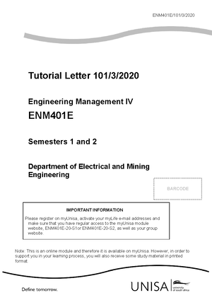 Ecsa registration report example - ELE1501 - Unisa - Studocu
