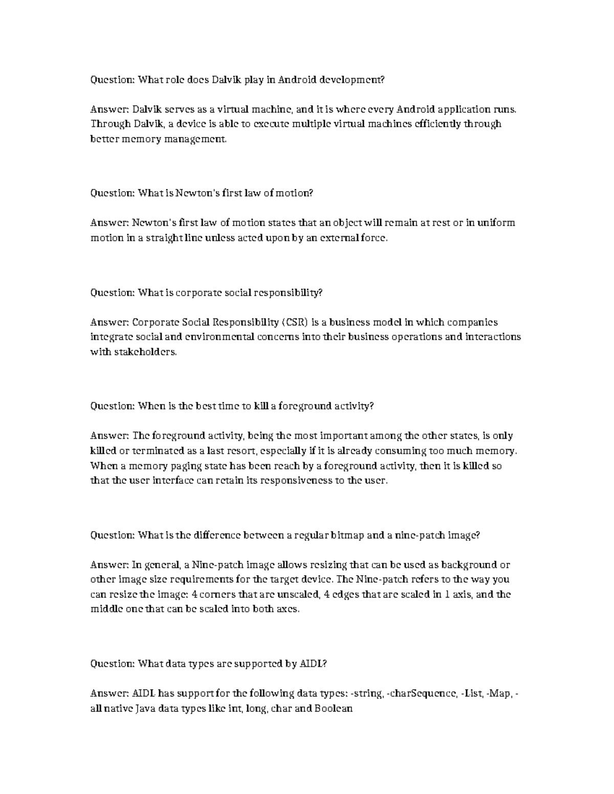 Fairy's unprecariously vellicate - Question: What role does Dalvik play ...