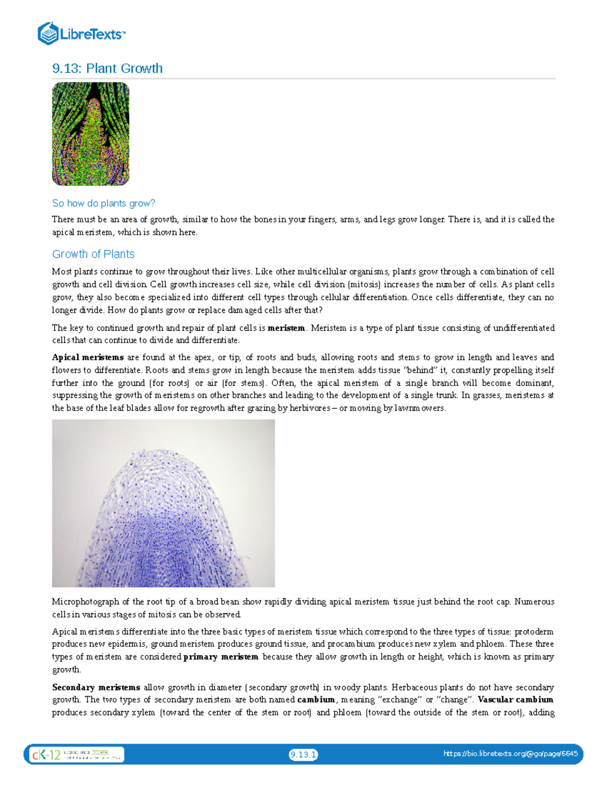 biology 101 7550 - 9.13 bio.libretexts/@go/page/ 9: Plant Growth So how ...