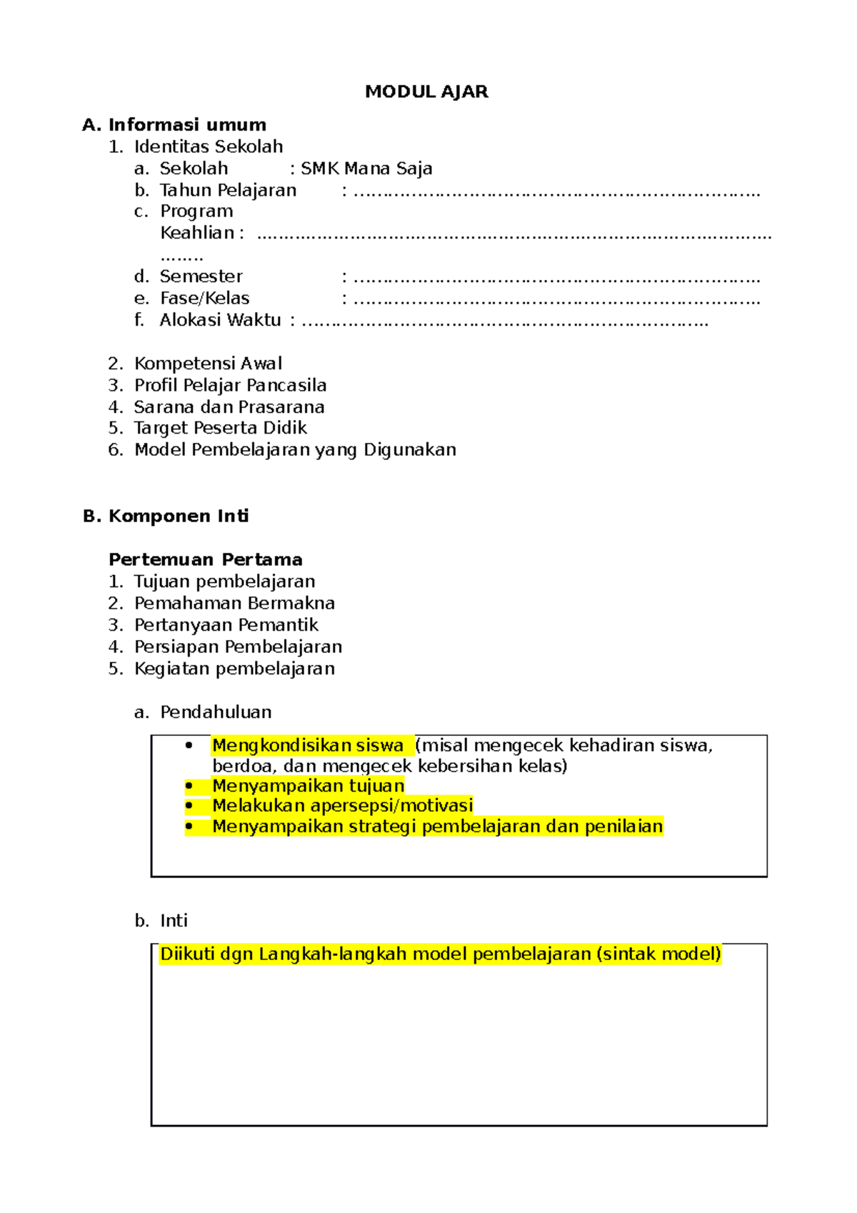 5 Modul Ajar - keren - MODUL AJAR A. Informasi umum 1. Identitas ...