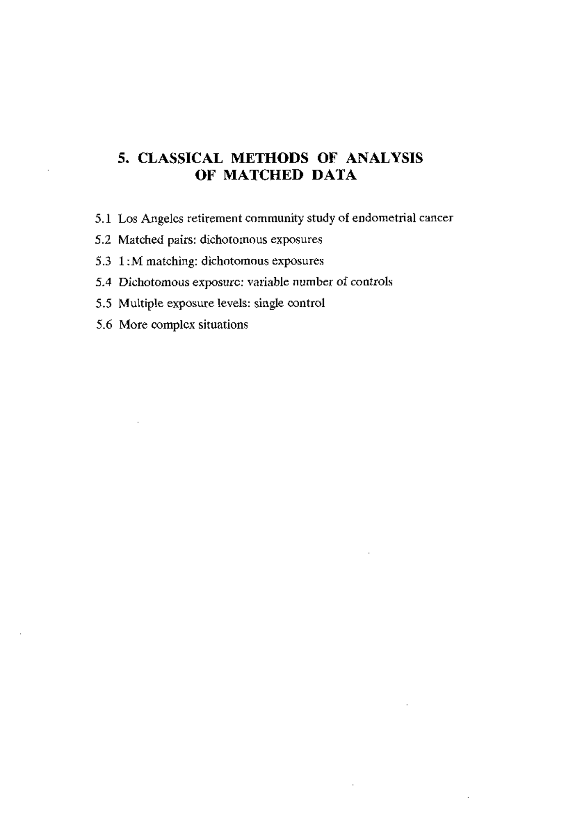 Classical Methods OF Analysis biostat - 5. CLASSICAL METHODS OF ...