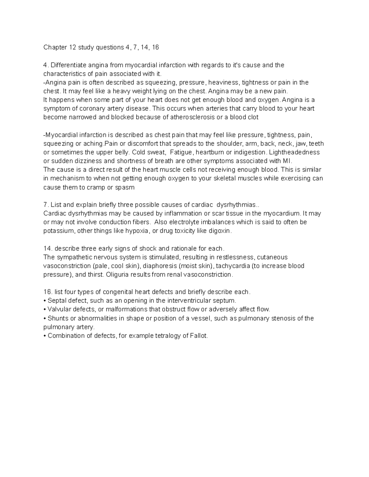 Chapter 12 study questions 4, 7, 14, 16 - Chapter 12 study questions 4 ...