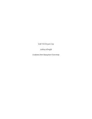 DAT 300 6-1 Assignment - The ETL Process in Brief The ETL Process ...