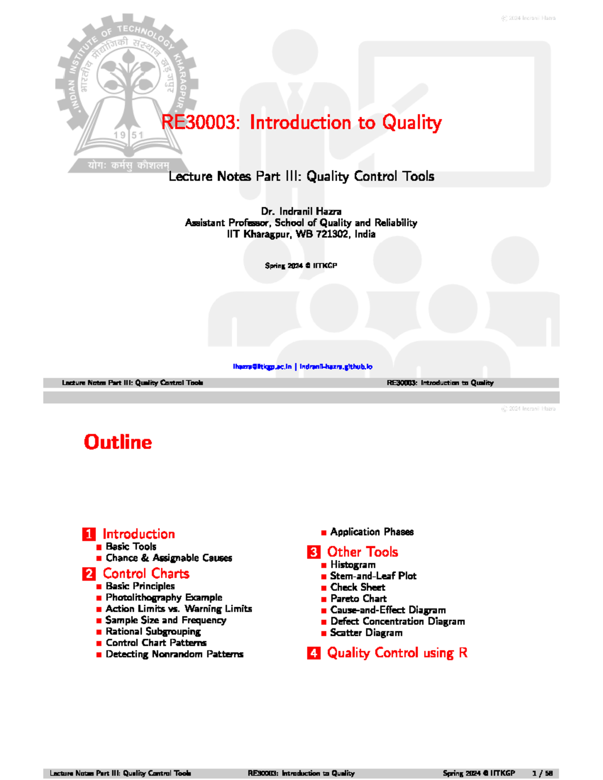 RE30003 Quality PART III Lecture 07 & 08 - introduction to quality ...