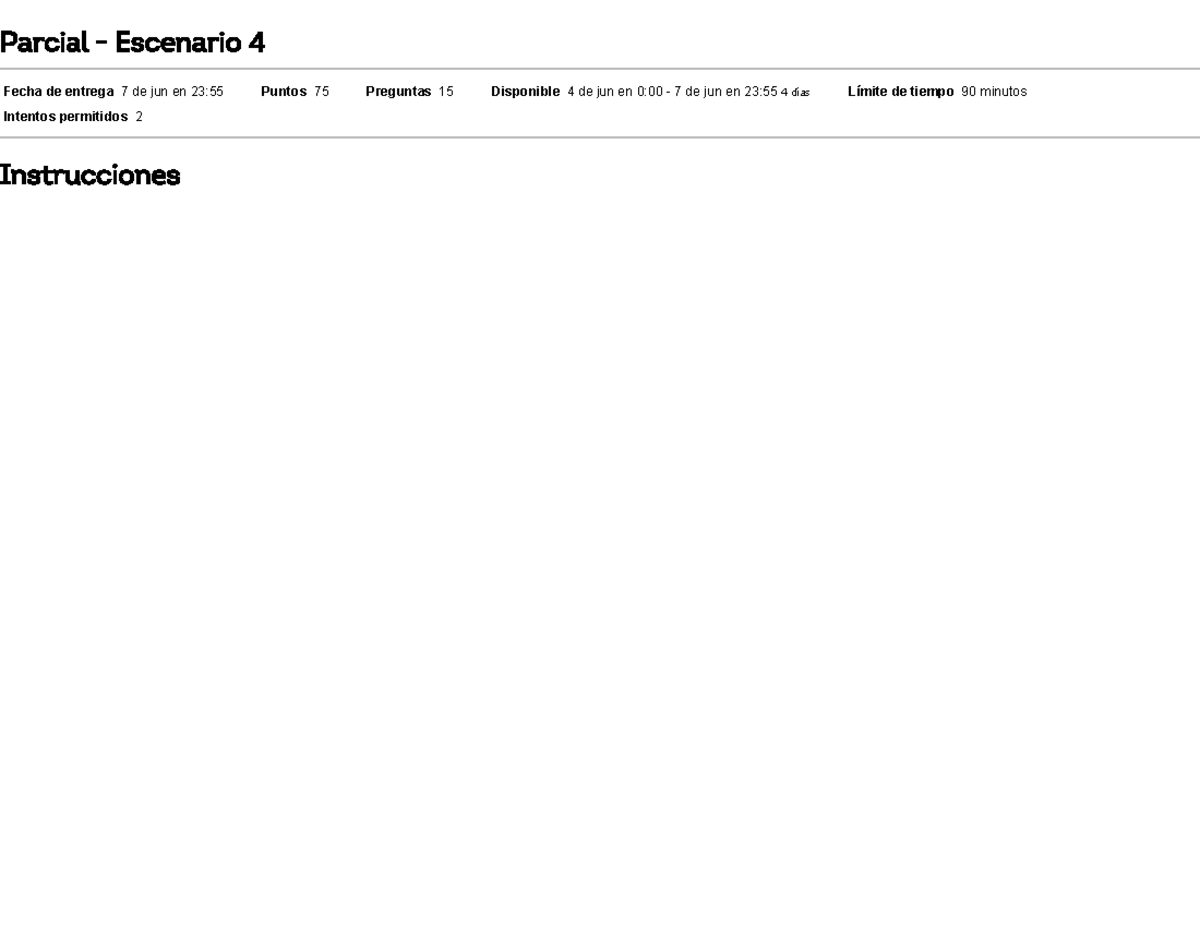 Parcial - Escenario 4 Segundo Bloque- Teorico - Practico - Virtual Finanzas Corporativas-[ Grupo ...