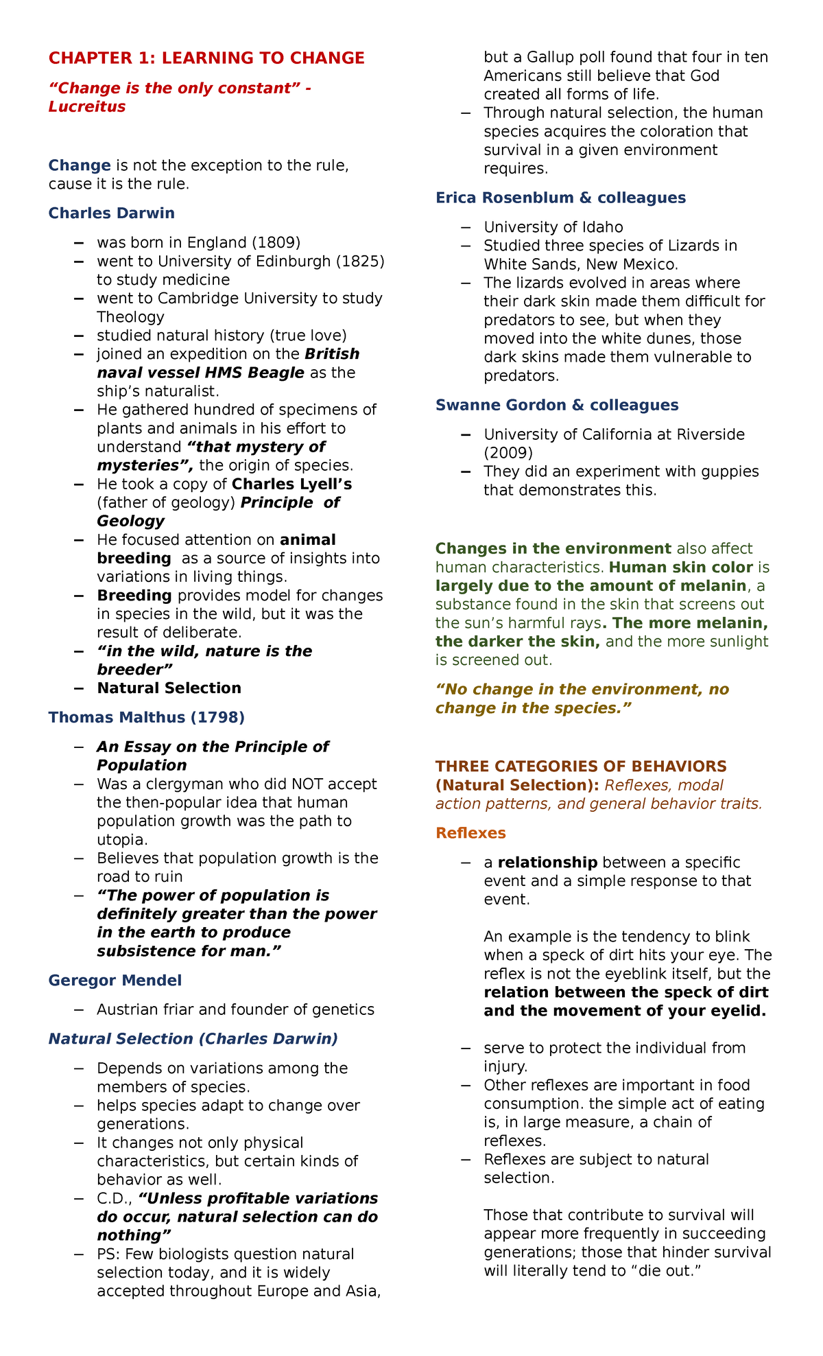 1st topic - Learning (Psychology of Learning) - CHAPTER 1: LEARNING TO ...