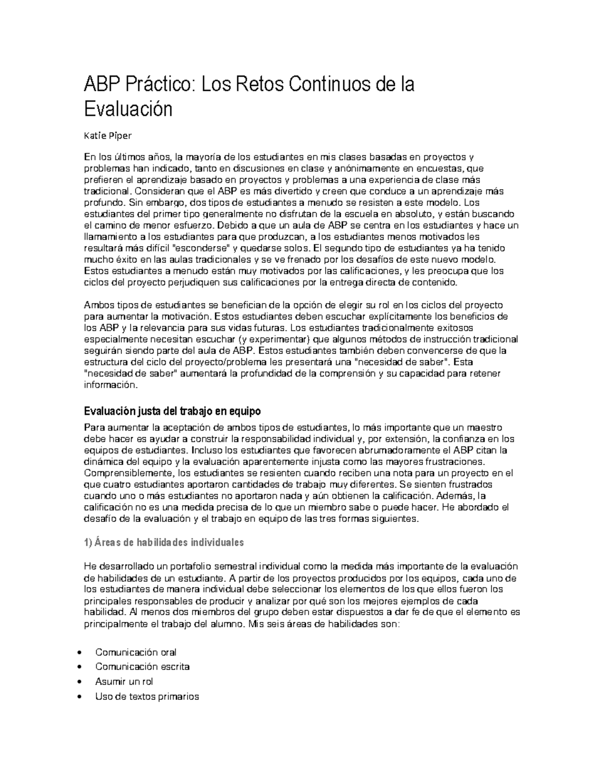 2. ABP Práctico - Aprendizaje Basado en Problemas: guía práctica. - ABP ...