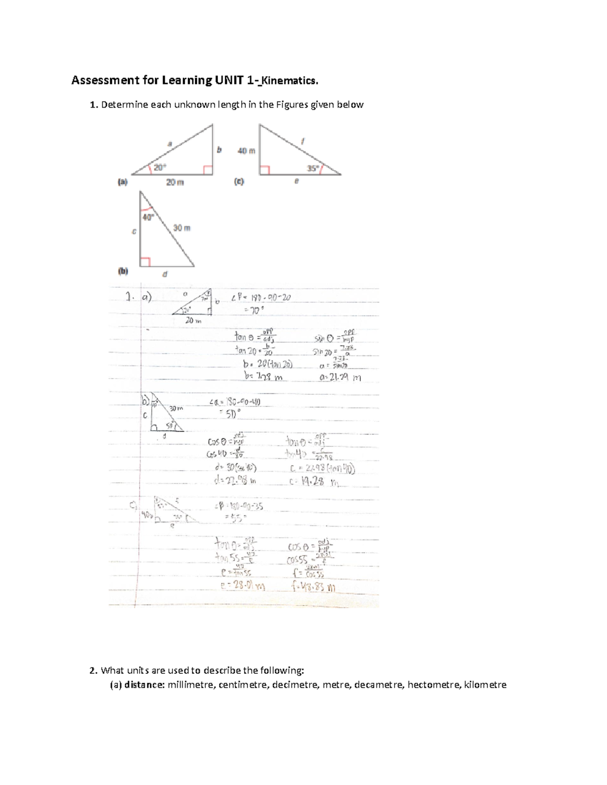 Farheen-Assessment For as Learning- UNIT 1 - Assessment for Learning ...