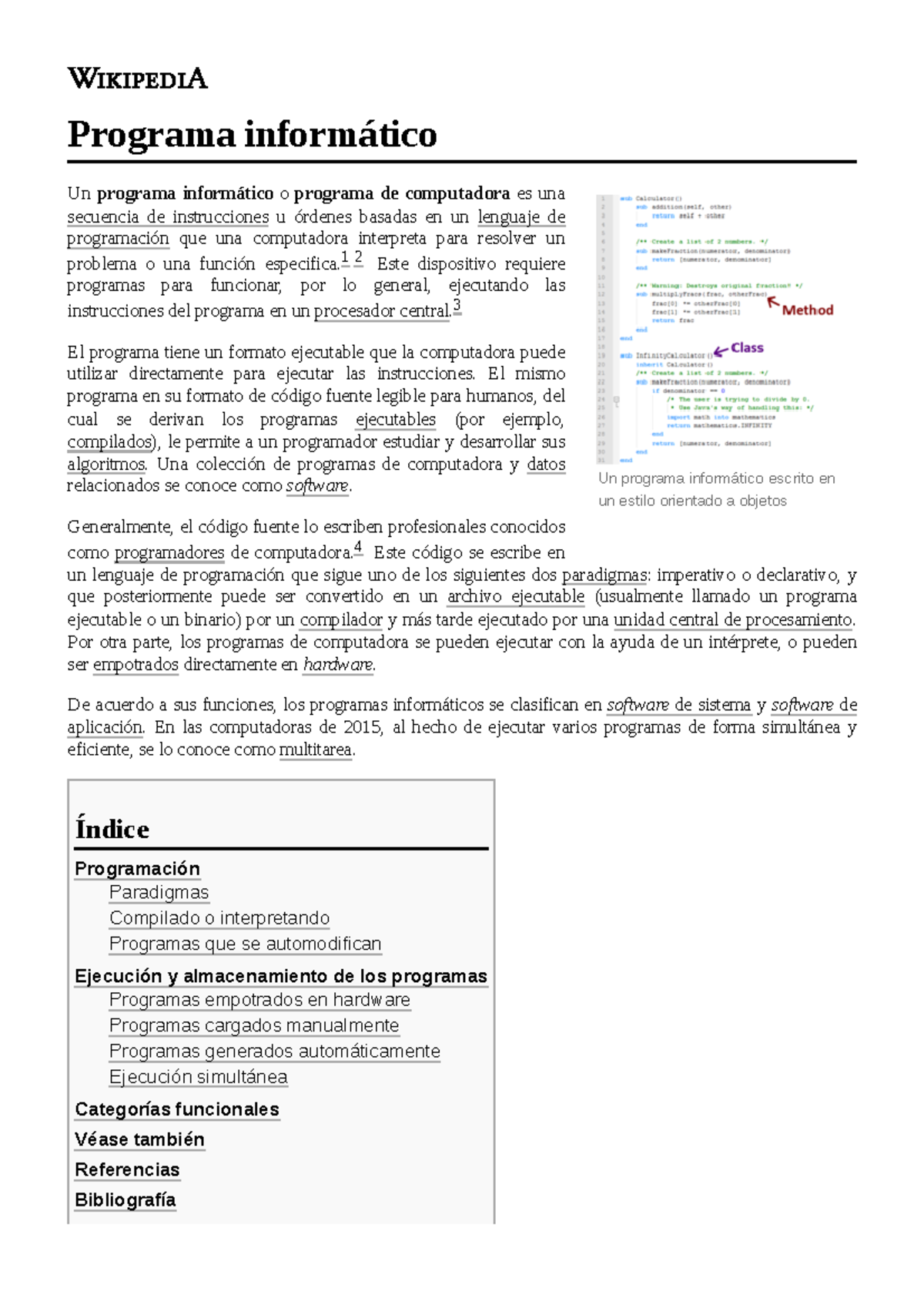 Programa informático - 1 2 Este dispositivo requiere programas para ...