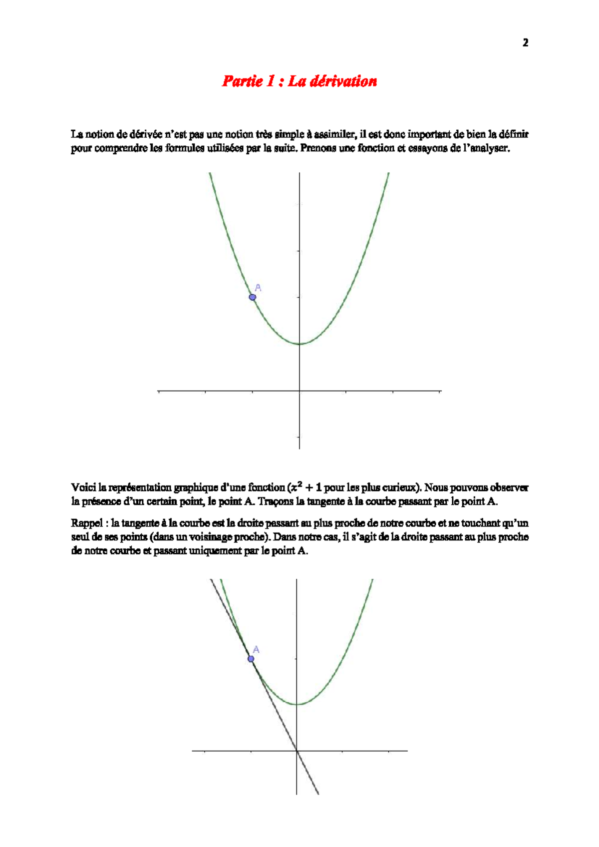 Dérivée - Derivation fiche - Mathématiques - Studocu