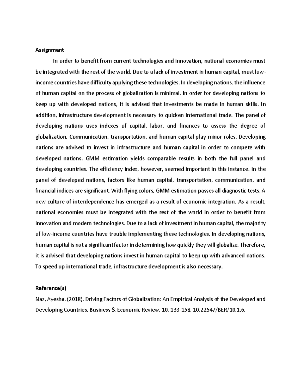 Assignment 1 - Assignment In order to benefit from current technologies ...