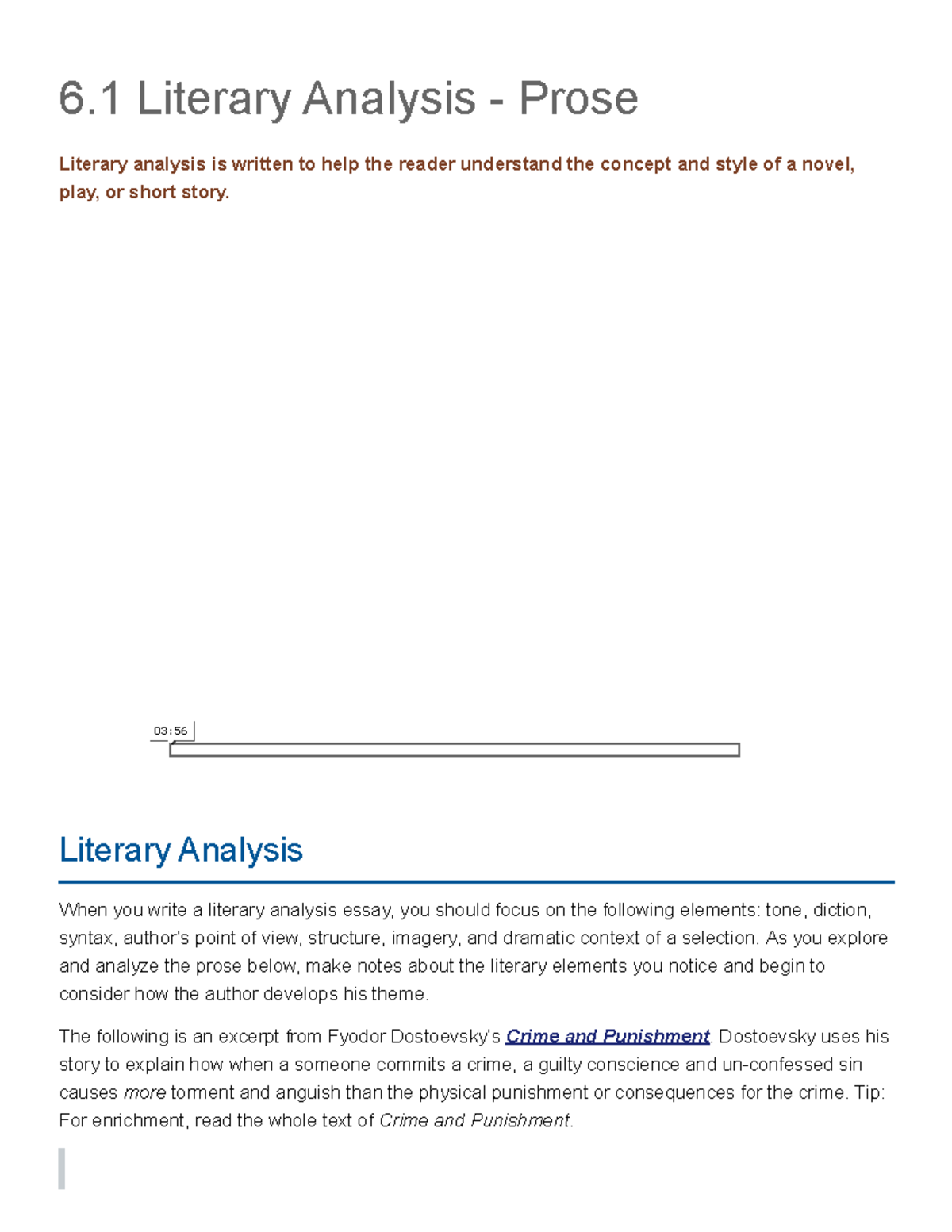 6.1 Literary Analysis - Prose English Composition- 2021- Vesolich - 6 ...