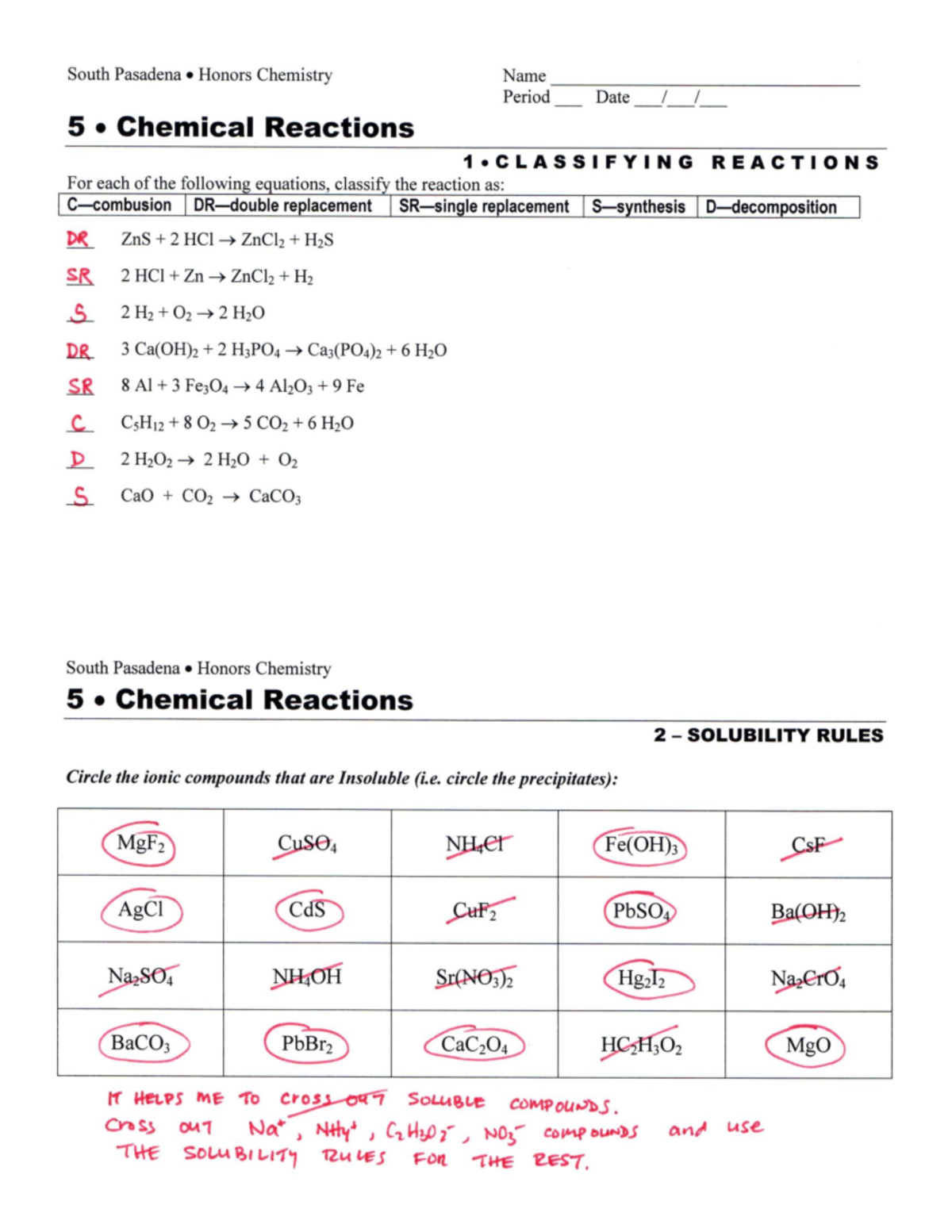 Hc5 - Review KEY - General Chemistry I - Studocu
