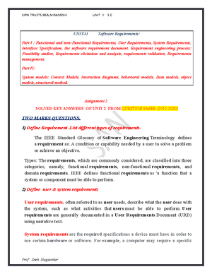 UNIT 1 complete notes SE - ––– UNIT-I 10Hrs Introduction to Software ...