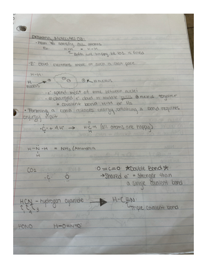 Chapter Eleven Notes - Chem Notes Chapter 11 Organic compounds Compound ...