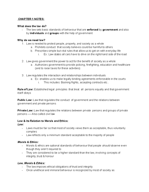 Week 2 Notes - Government Regulations and Torts - Government ...