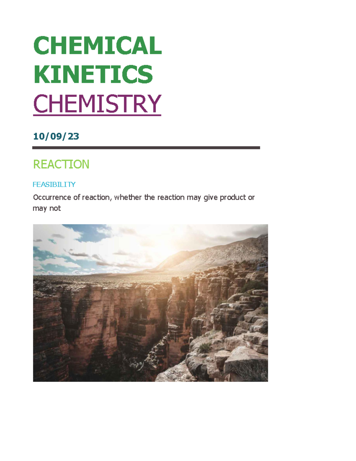 Chemical kinetics - Chemistry 12 - DAV School - Studocu